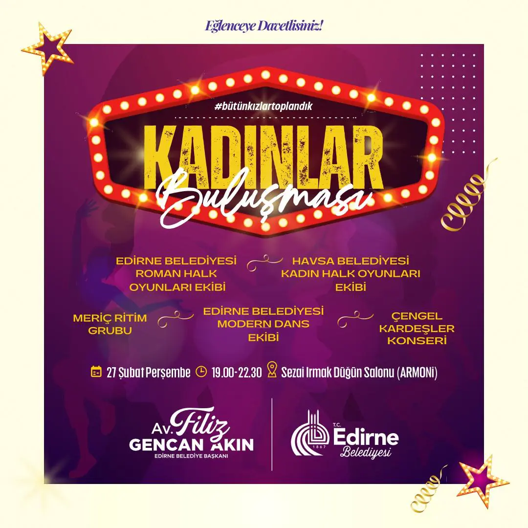 Edirne Belediyesi - EDİRNE BELEDİYESİ’NDEN KADINLARA ÖZEL BULUŞMA